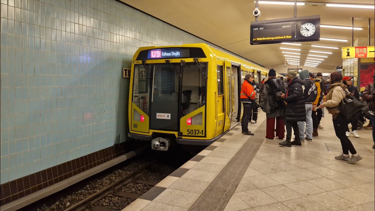 U-Bahn Berlin | Mitfahrt in der U9 von Osloer Straße bis Turmstraße im ...