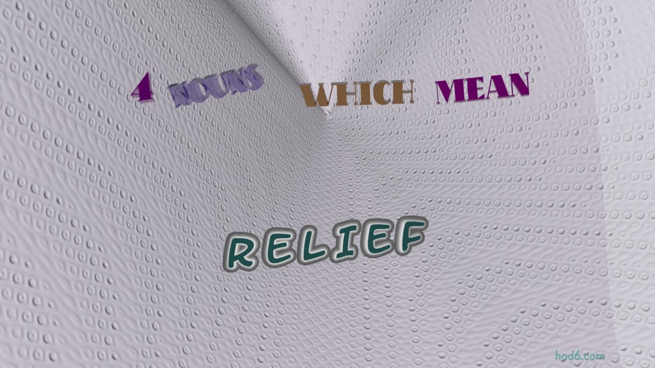 Relief 4 Nouns Which Mean Relief sentence Examples YouTube Relief 4 Nouns Which Mean Relief sentence Examples YouTube