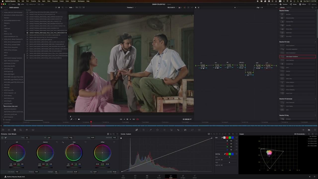 How To Apply The KODAK 2383 LUT Correctly in Davinci Resolve - Colour Space Transform Tutorial ...