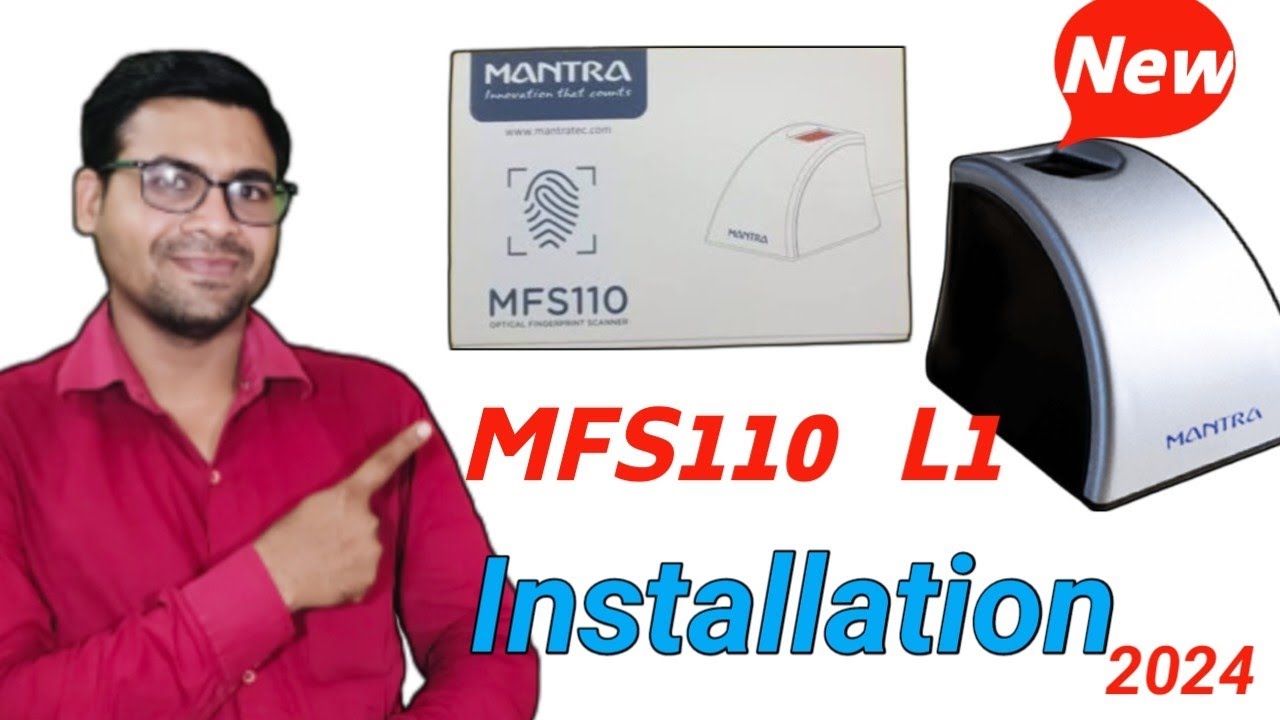 Mantra MFS110 L1 Biometric Installation 2024 || मंत्रा एल 1 बायोमैट्रिक ...