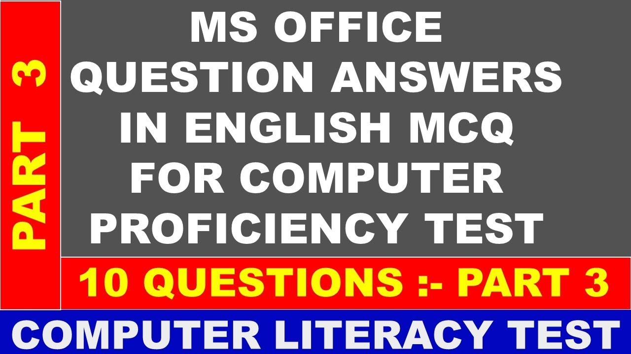 COMPUTER PROFICIENCY TEST QUESTION ANSWERS PART 3 MS WORD MCQ FOR CLT computer-proficiency-test-question-answers-part-3-ms-word-mcq-for-clt