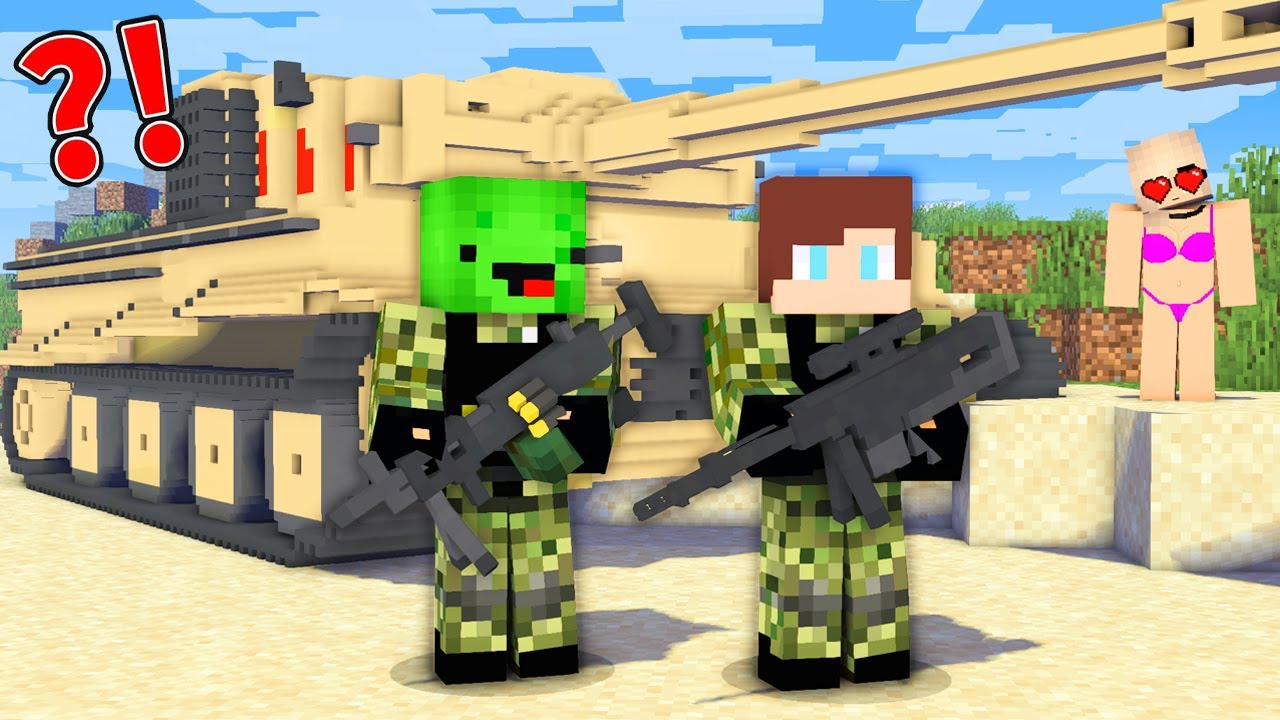 How Mikey and JJ Became War in Minecraft Maizen - YouTube