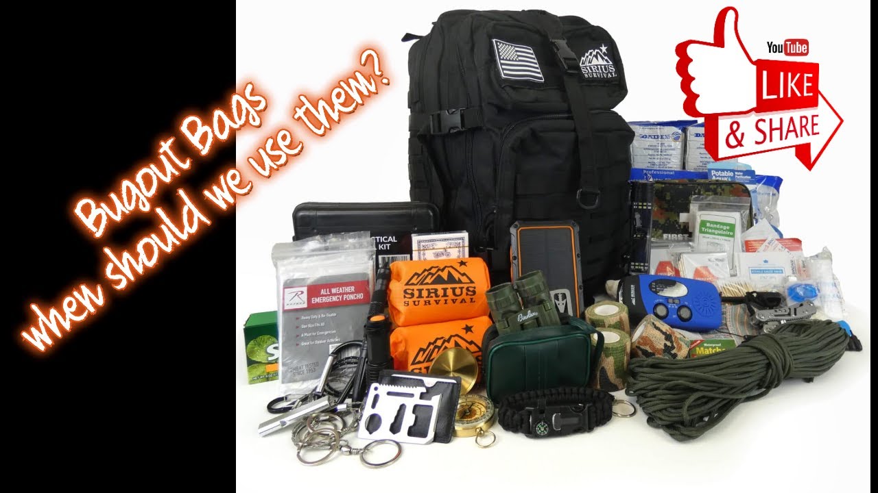 Bugout Bags and when or if they are needed - YouTube