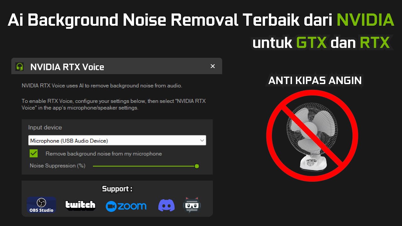 [Untuk GTX & RTX] Nvidia RTX Voice | Aplikasi Noise Remover Gratis ...