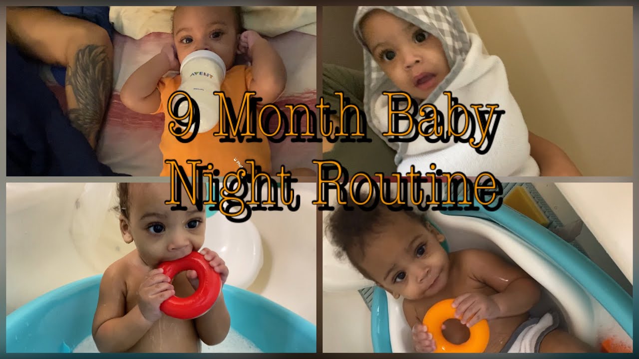 VERY REALISTIC 9 Month Baby Bath Time Night Routine l First Time Mom 💙 ...