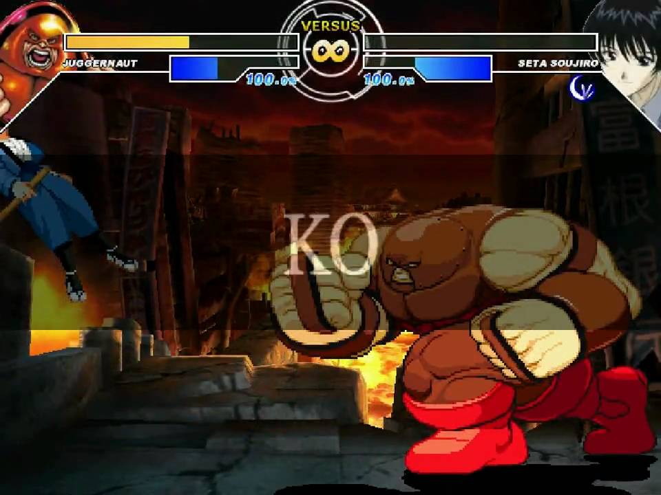 MUGEN: Juggernaut vs. Seta Soujiro [in almost 60 FPS] - YouTube