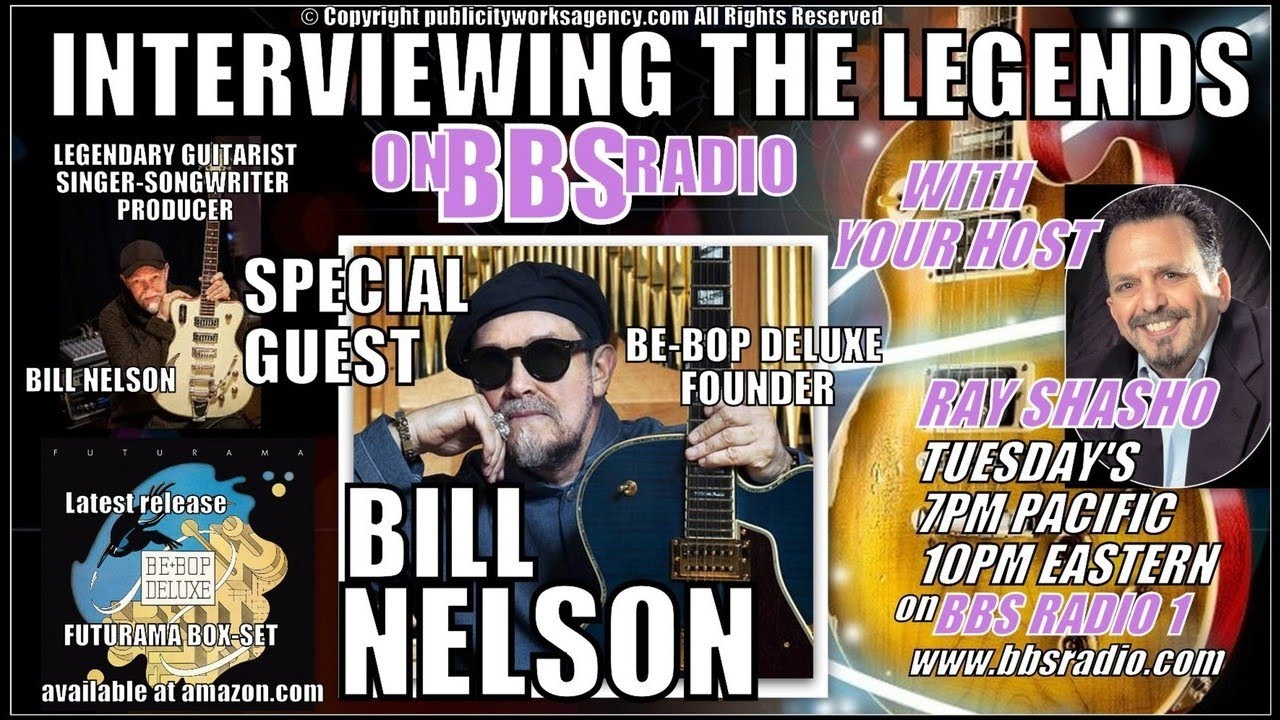 Bill Nelson Guitar Hero & Founder of Be-Bop Deluxe -Exclusive! - YouTube