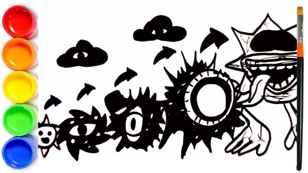 How To Draw Mr. Sun - INCREDIBOX SPRUNKI | Mr. Sun Evolution | Phase 1 ...