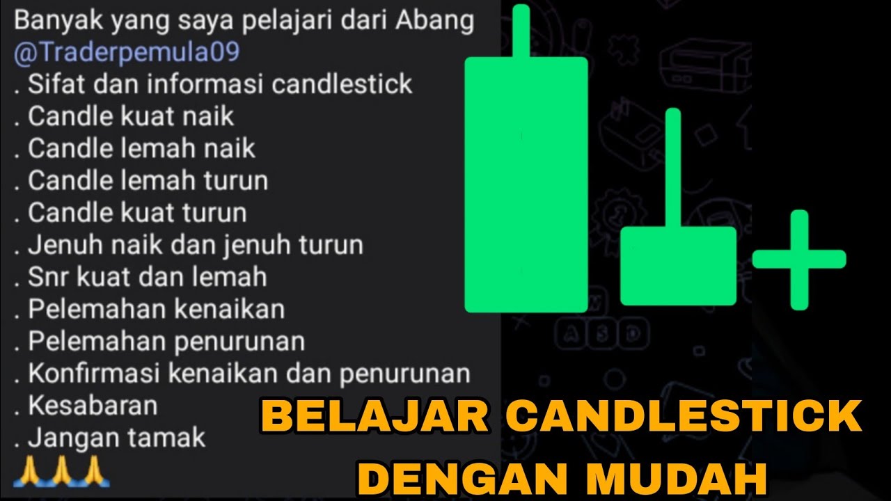 Real edukasi belajar candlestick dengan mudah trading binomo - YouTube
