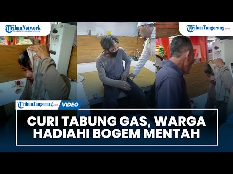 Kedapatan Curi Tabung Gas, Pelaku Dihadiahi Bogem Mentah Oleh Warga Jurang Mangu Timur