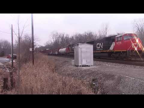 TRIPOD VIEW #1/14/20 Of A CN #M39671 EB Train Long-haul Manifest Of Mixedfreight Leading ...