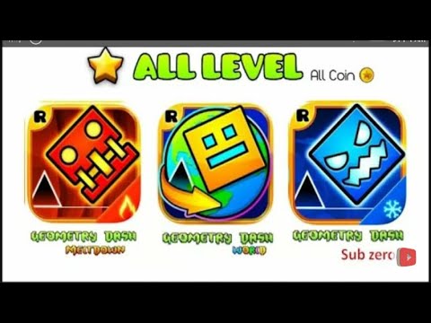 ALL FREE LEVELS BY ROB TOP ALL COINS GEOMETRY DASH Meltdown,WORLD,SUB ...