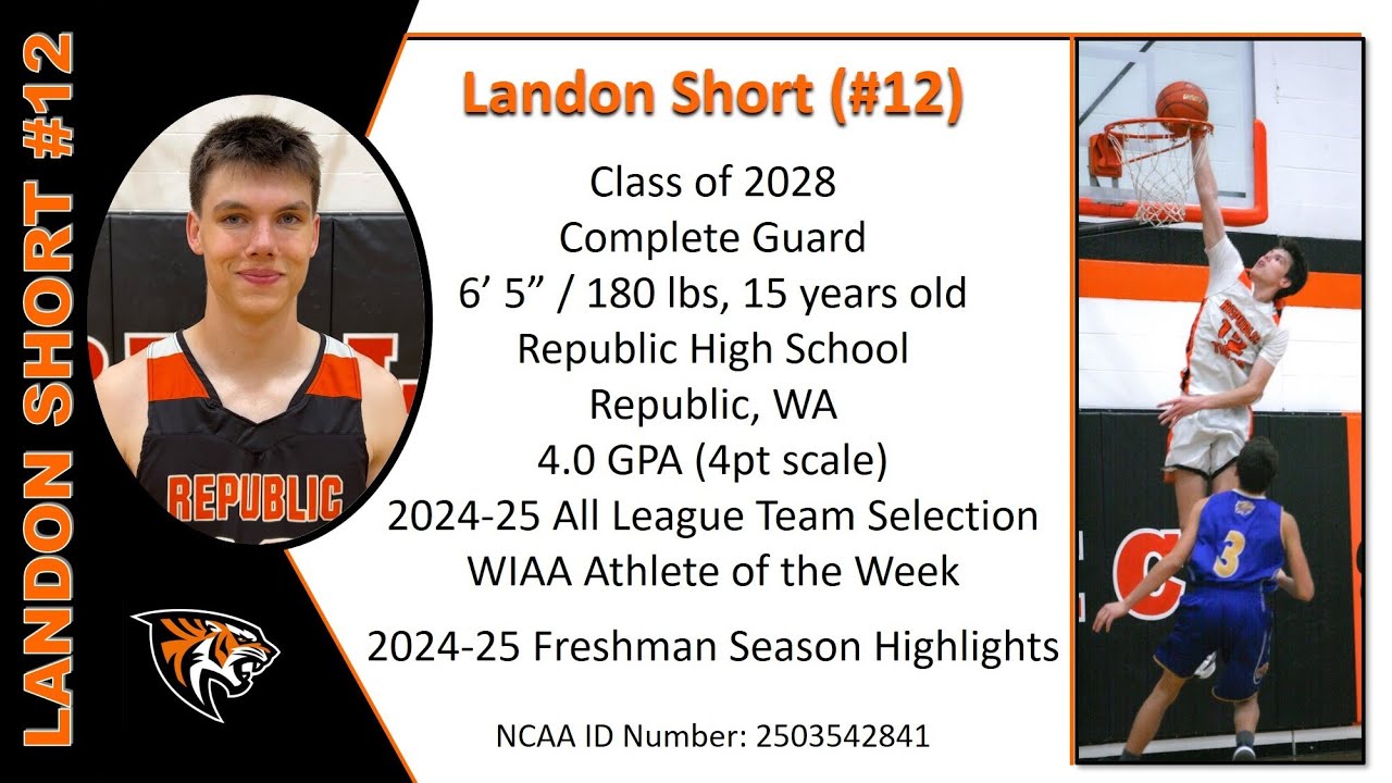 Landon Short - Class 2028 - Freshman Year - YouTube