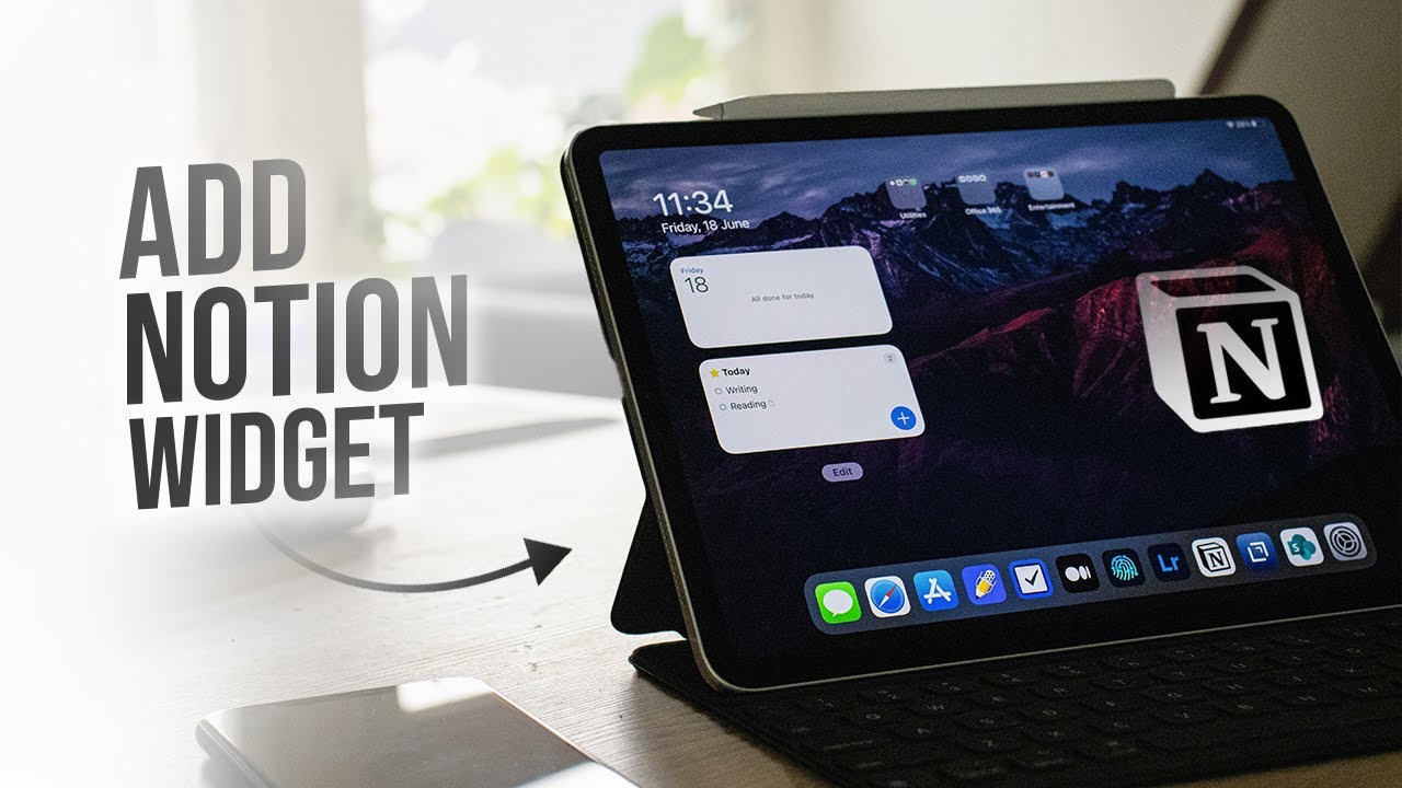 How to Add Notion Widget on iPad (tutorial) - YouTube