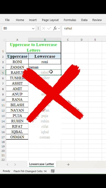 Lower case function in excel | Excel tips & Tricks | #excel #exceltips #shorts # ...