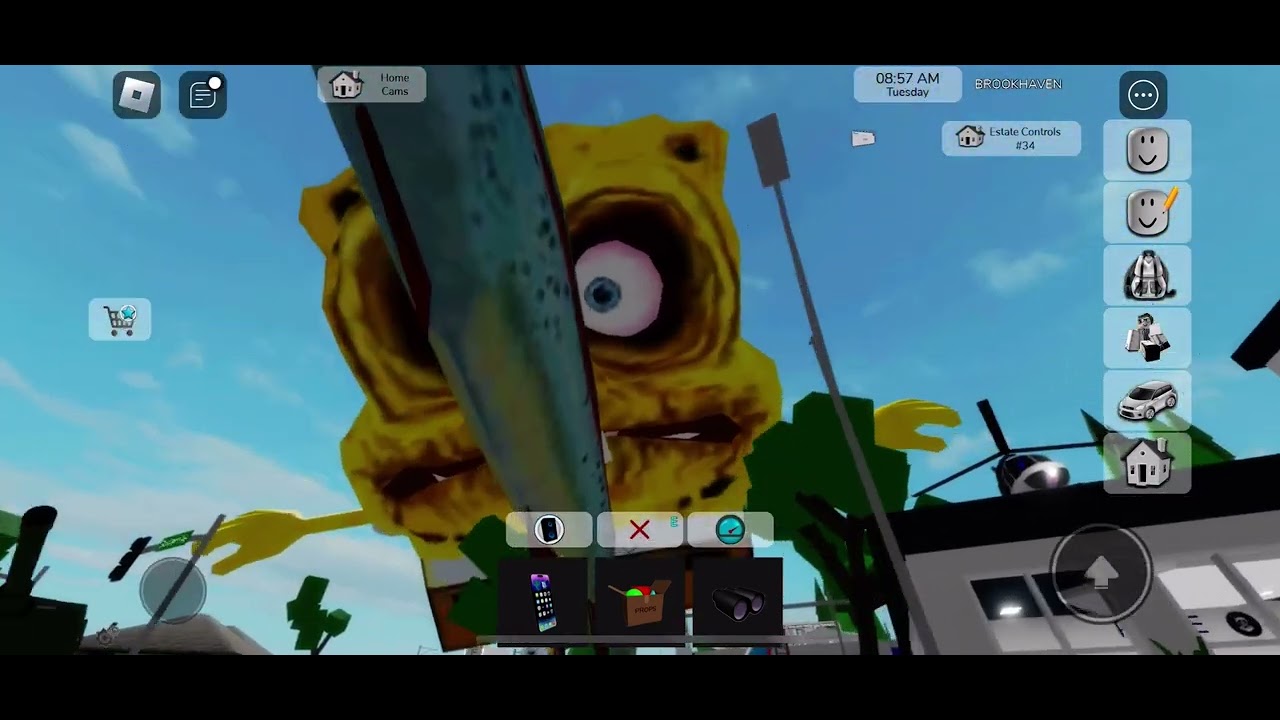 We’ve got a SpongeBob hacker in Roblox (Brookhaven rp) - YouTube