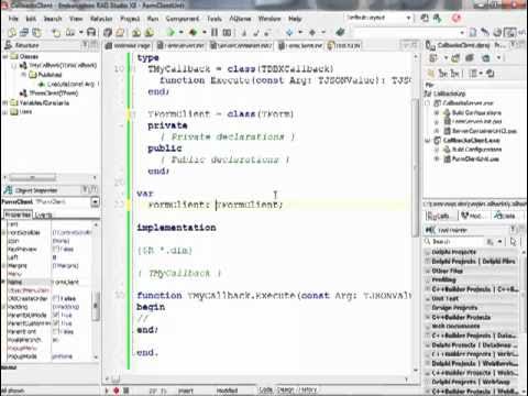 Delphi Labs: DataSnap XE - Callbacks - Part 1 of 3 - YouTube