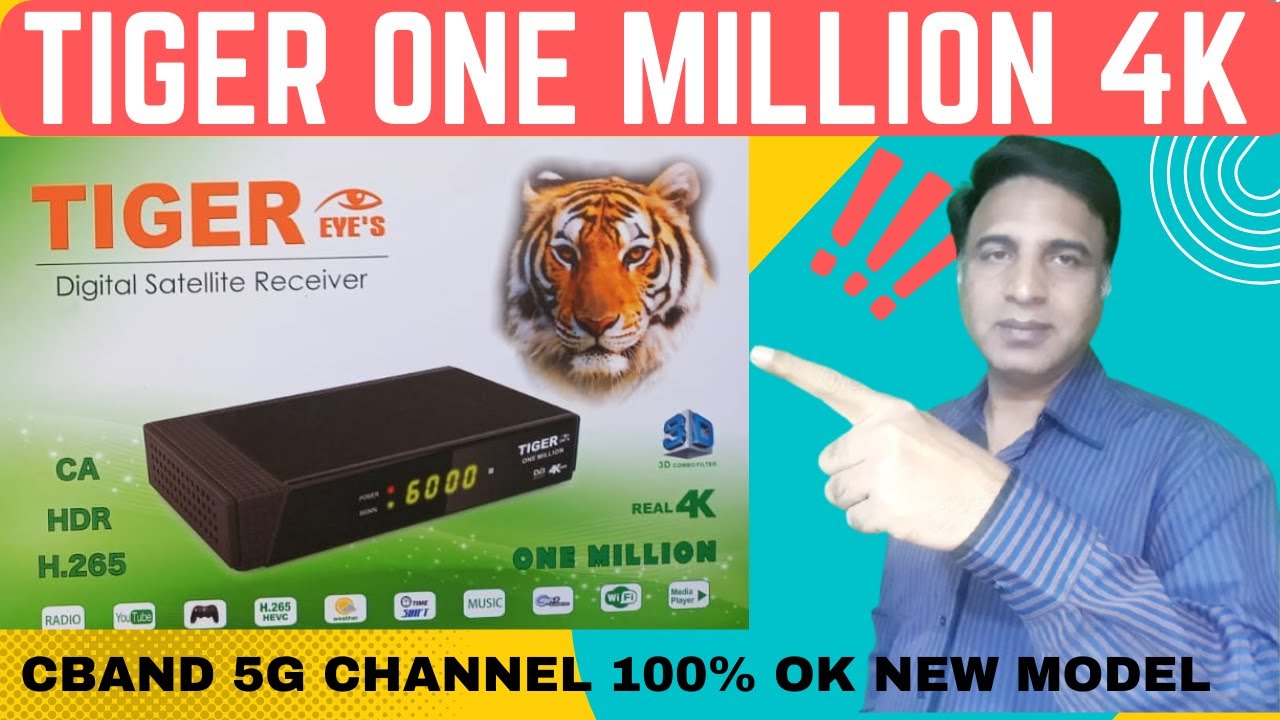 Tiger One Millone 4K Digital Satellite Receiver Unboxing || Full Low ...