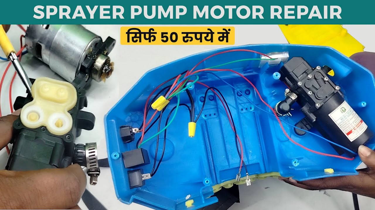 Sprayer pump Motor Repair | Sprayer Repair | Sprayer pump Pressure ...