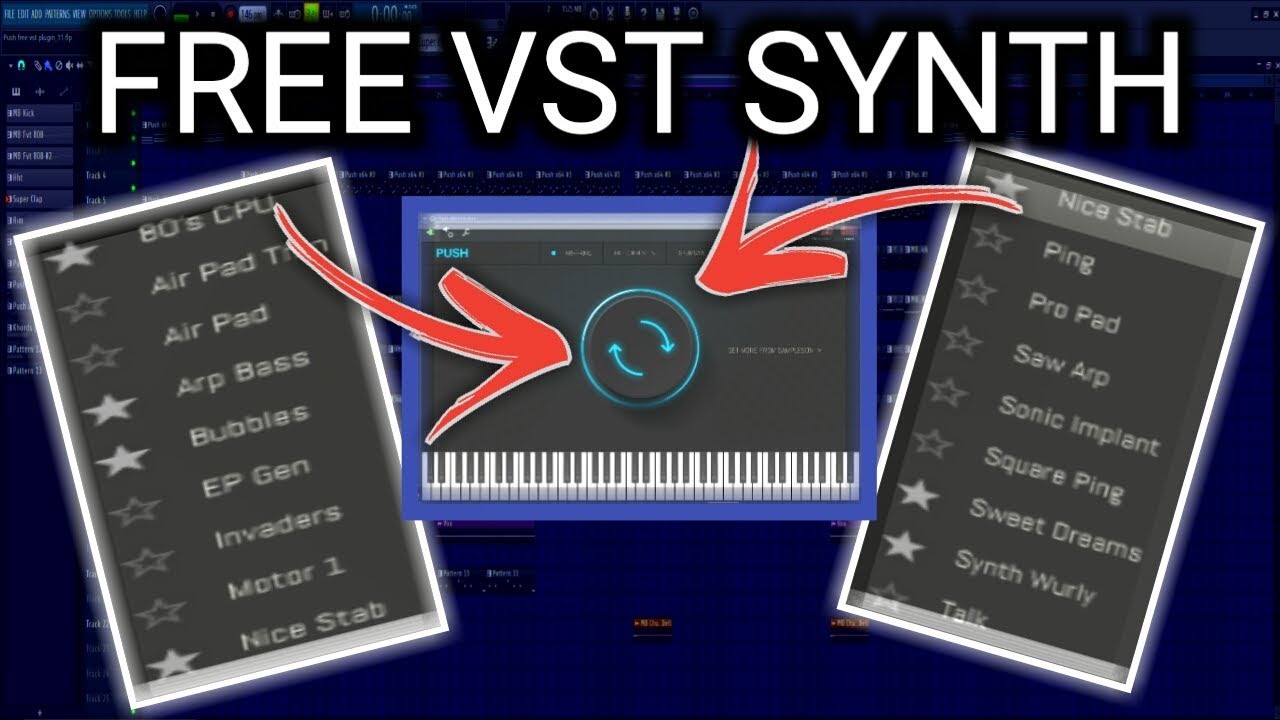 Free Synth Push by Sampleson | One Button Synthesizer vst plugin - YouTube