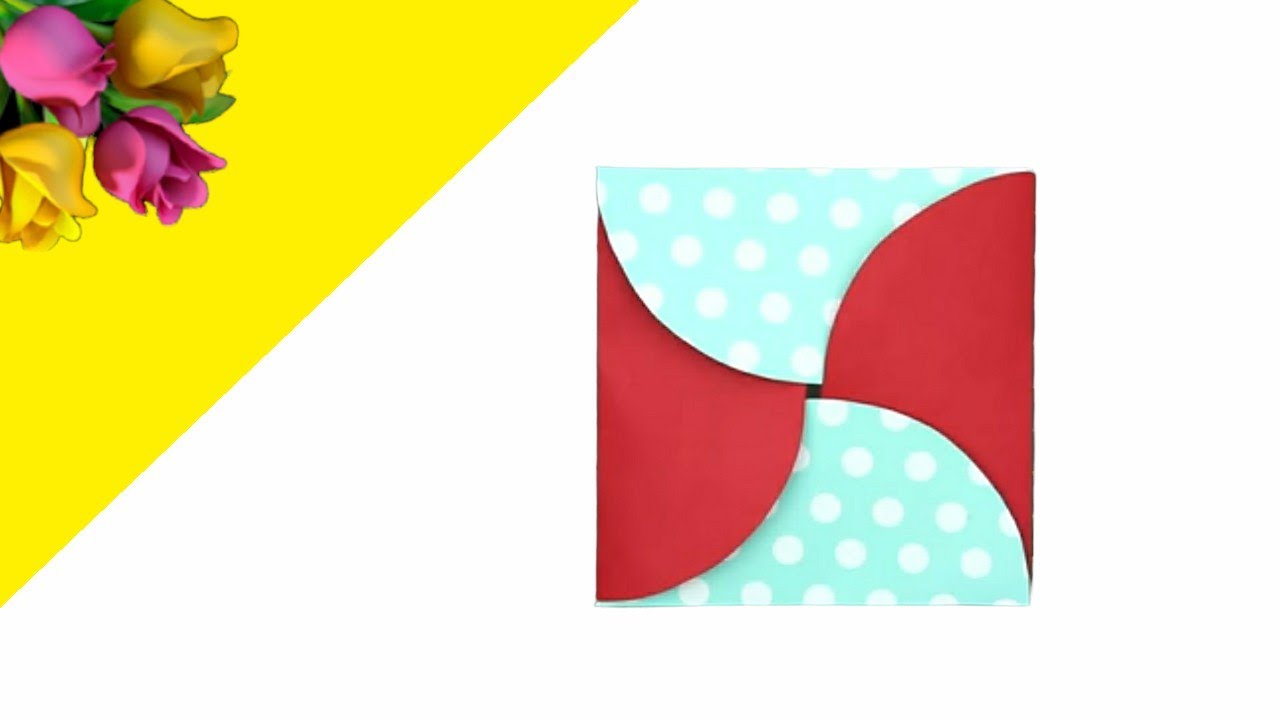 pop up card | circle envelope card | Art & Craft - YouTube