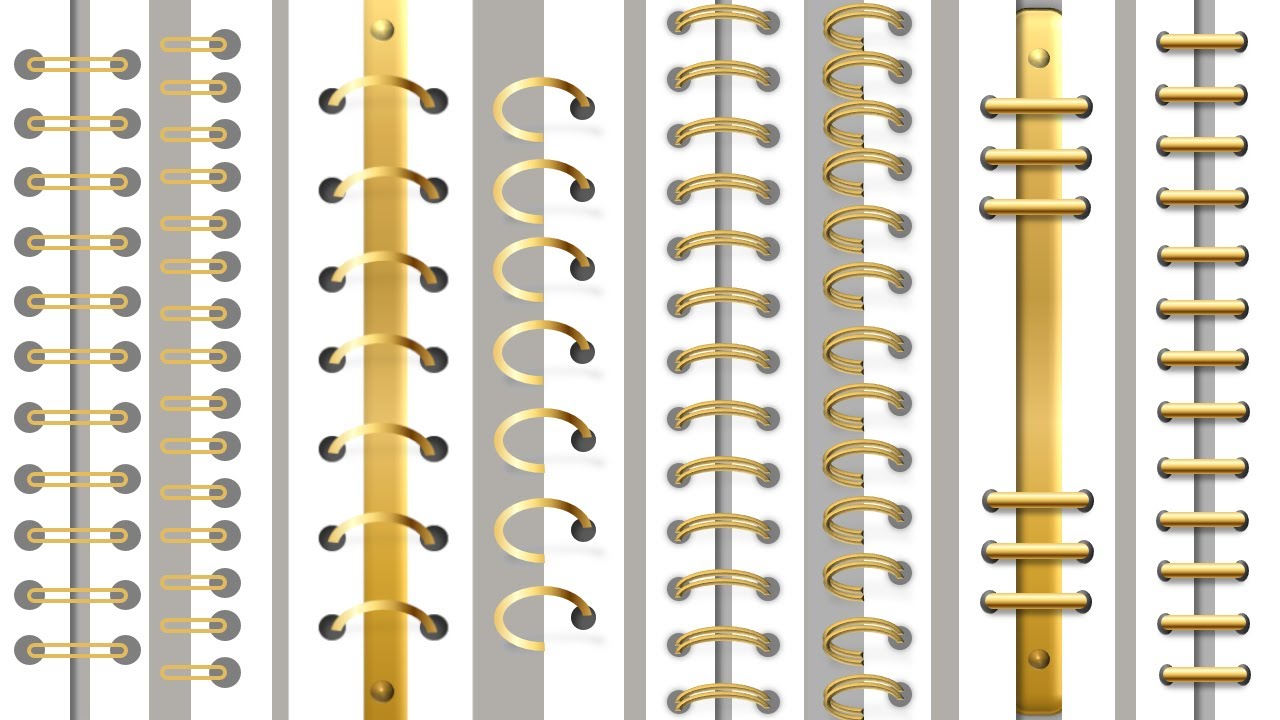 Como hacer ANILLOS para CUADERNOS DIGITALES en español *BIEN EXPLICADO ...