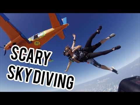 SKYDIVING for the First Time! (I was so scared!)