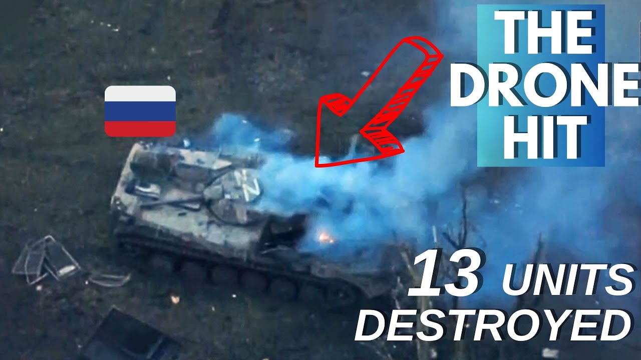 Ukrainian FPV kamikaze drones attack Russian armored vehicles ...