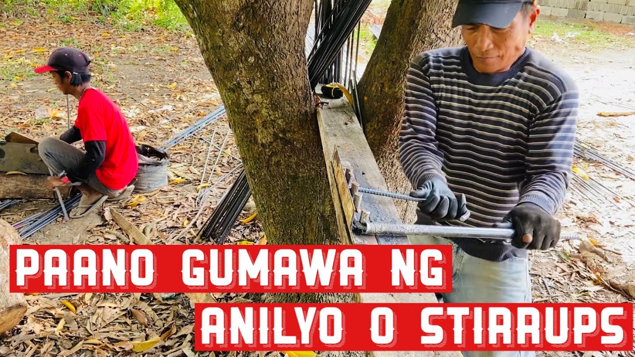 Day 8 | How to make stirrups for columns | Paano gumawa ng anilyo ...