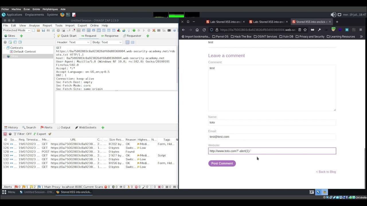 Stored Xss Into Onclick Event With Angle Brackets And Double Quotes And Quote And Backslash