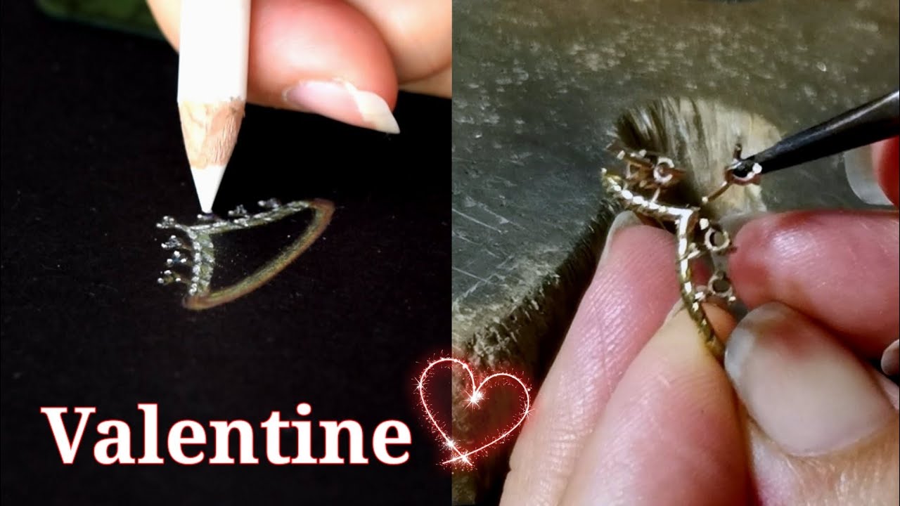 How I made this sweet Valentine tiara ring 👑 - YouTube