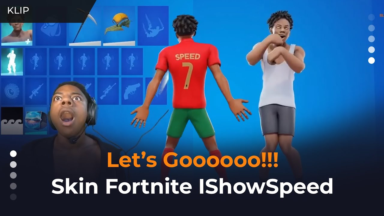 I Show Speed Fortnite Skin Leaked - YouTube