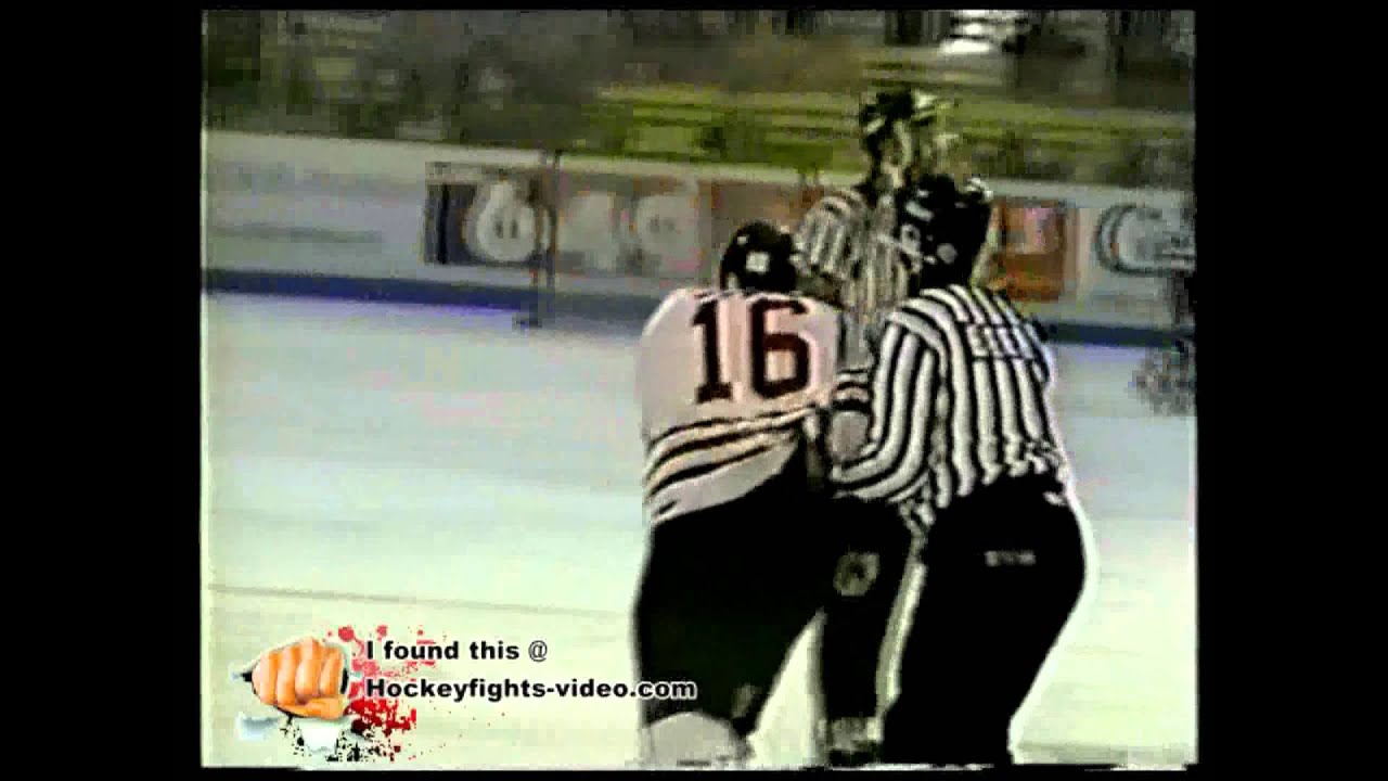 Mark Donahue vs Dale Junkin Kitchener Rangers vs Niagara Falls Thunder ...