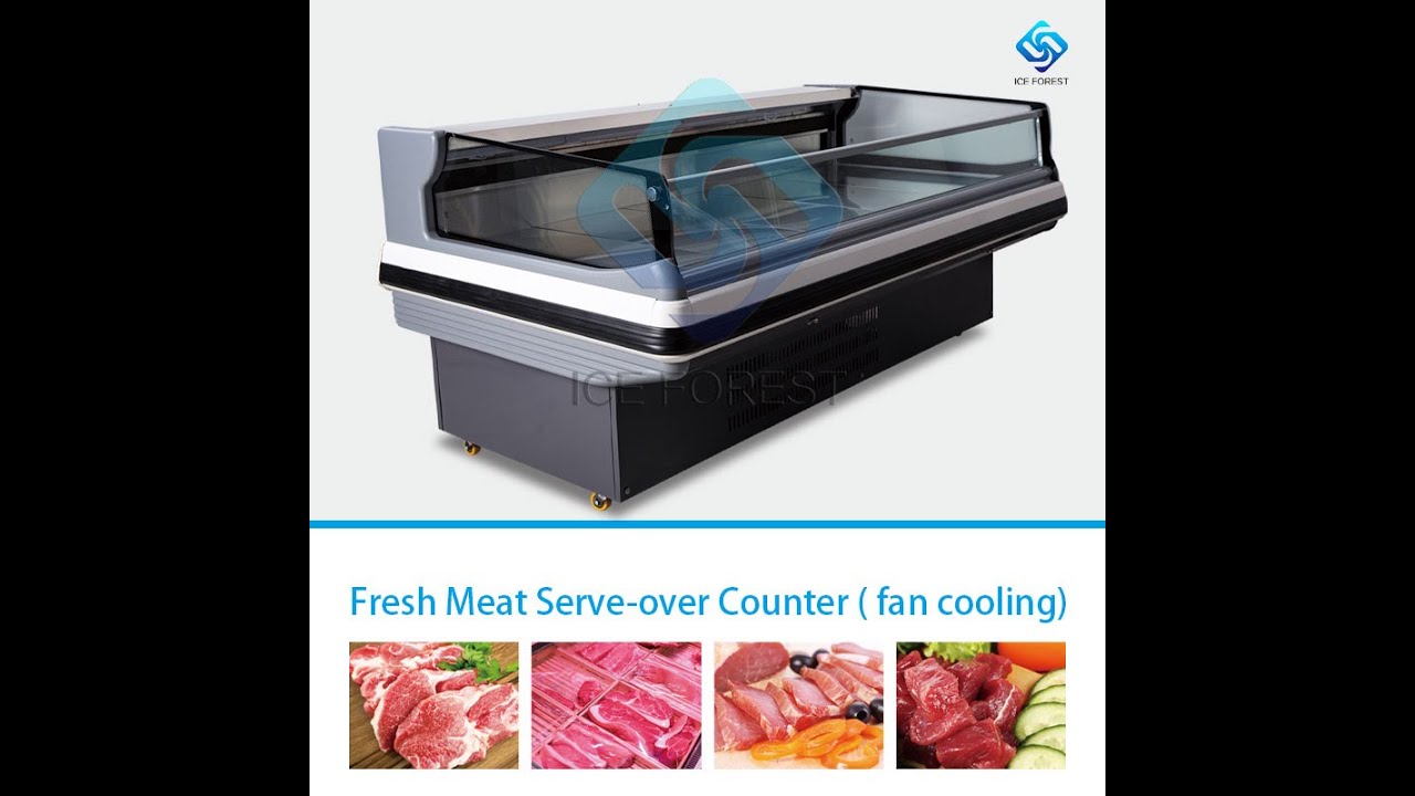 Fresh meat display cooler - YouTube