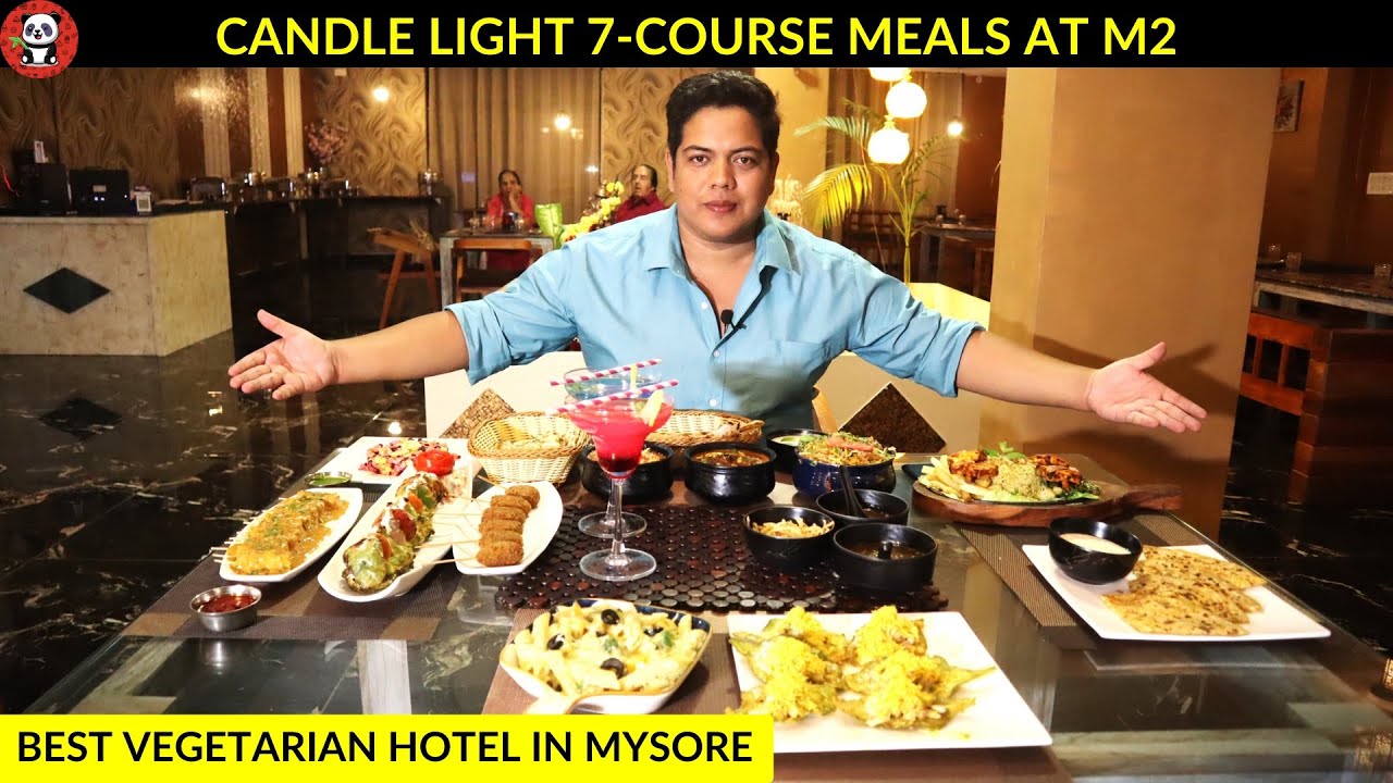 Best Vegetarian Hotel with Candle Light Dinner | 7-Course Meal at M2 ...