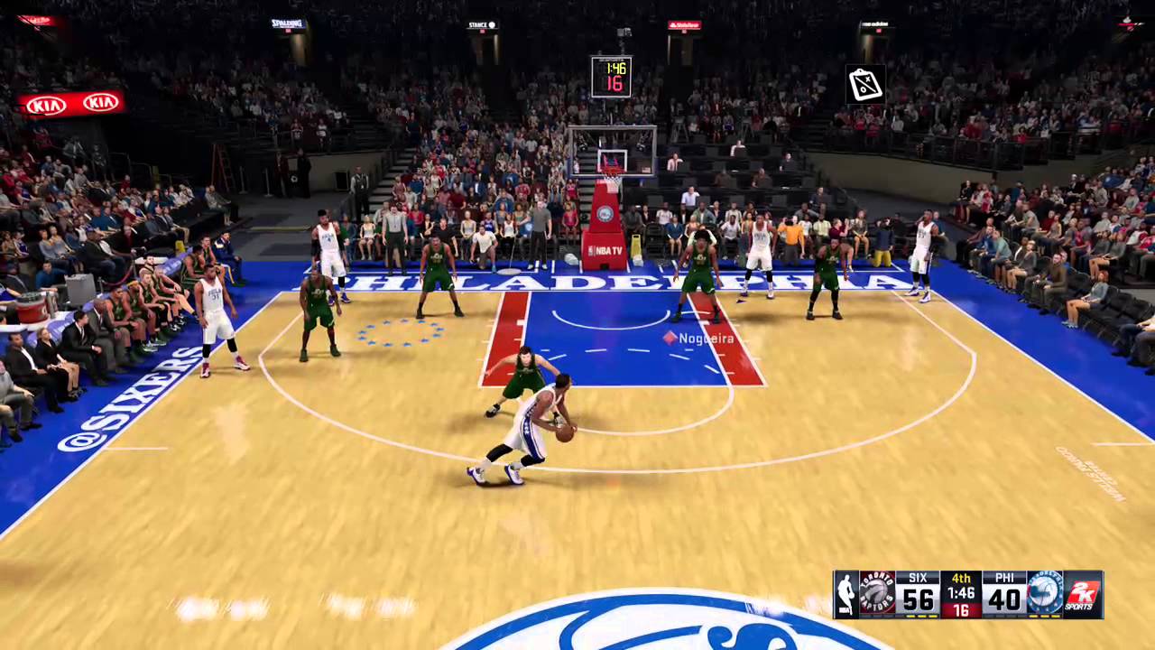 NBA2K16 - Michael Jordan Massive Dunk Fast Break - YouTube