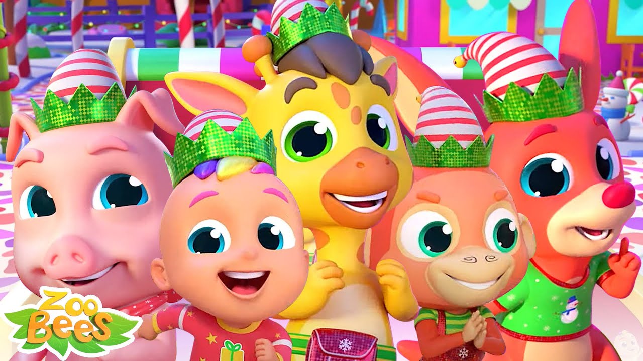 Five Little Elves, Numbers Song and Christmas Rhyme for Babies - YouTube