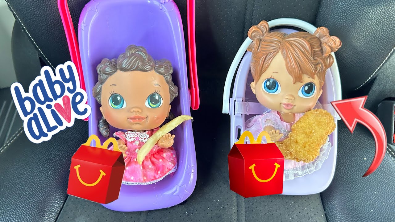 NEW Baby alive crib life dolls go on a outing 🛒 shopping and McDonald’s ...