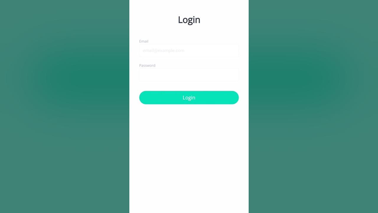 Responsive Login Form Using Html And Css Ytshorts Shorts Programming Coding Code Youtube
