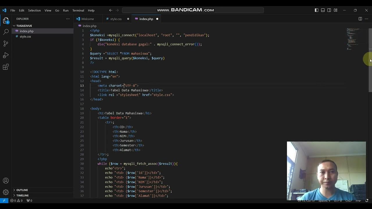 Penggunaan PHP, MySQL, yang digabungkan dengan HTLM, Javascript, CSS, Vue.js - YouTube