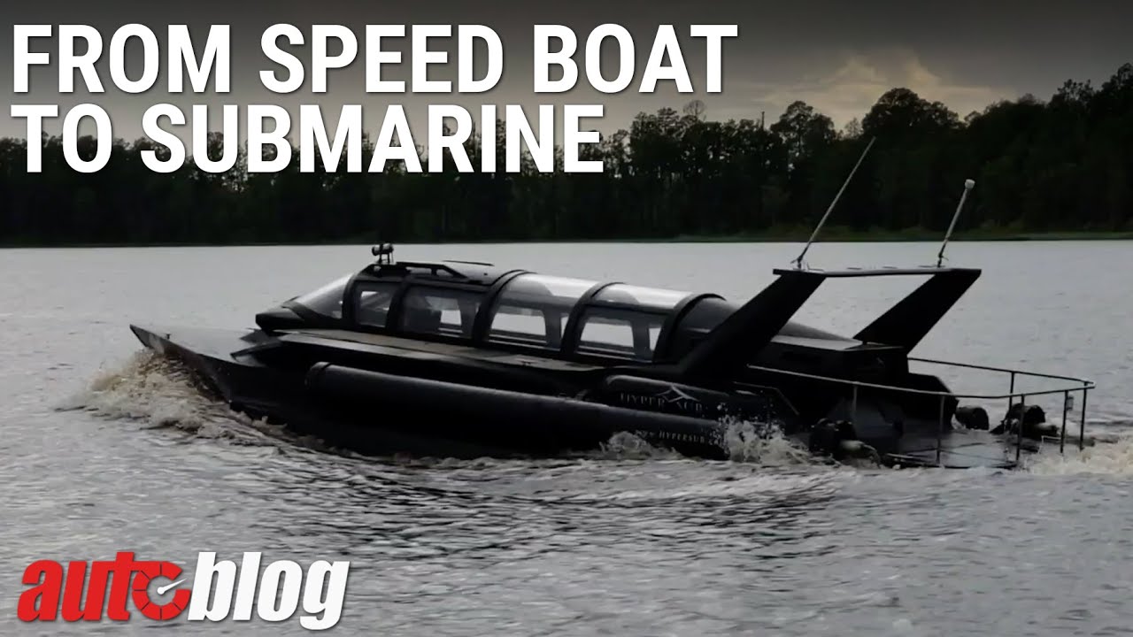 The speed boat that transforms into a submarine - YouTube