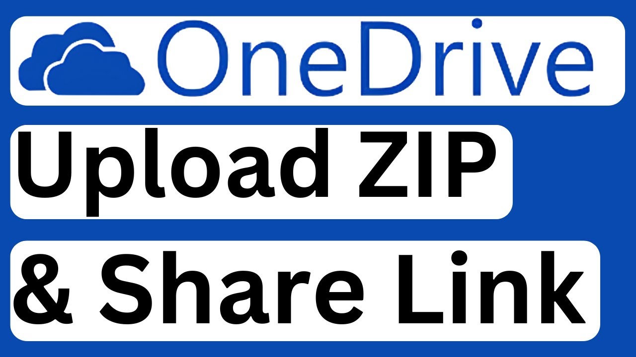 How to Upload ZIP to OneDrive and Share the Link - Easy to Follow - YouTube