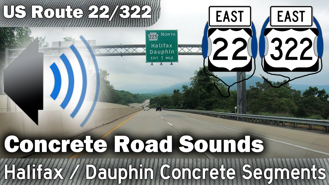 Concrete Pavement Sounds ASMR | US Route 22/322 East Grooving (Northern ...