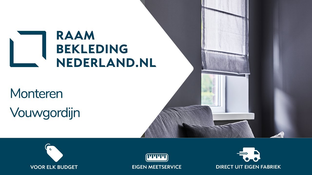Monteren vouwgordijn Label 65® & Luxaflex® Raambekleding Nederland ...