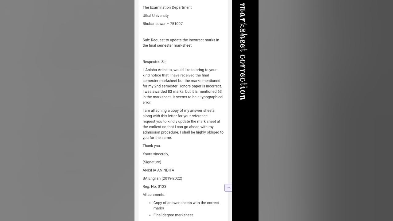 marksheet-correction-letter-to-registrar-english-letter-bsc-1st-year-ba
