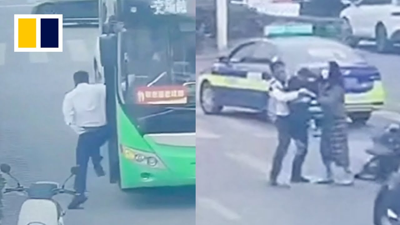 Bus driver pulls over to save choking child in China - YouTube