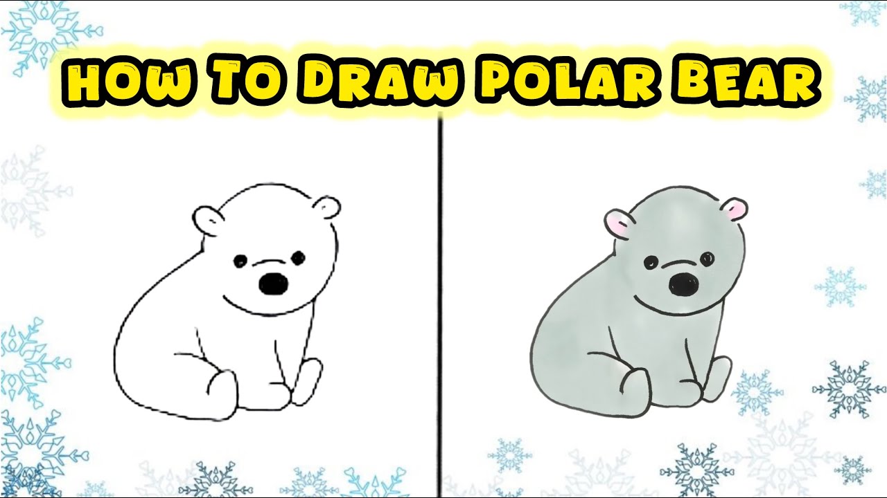 How To Draw A Cute Polar Bear Step By Step