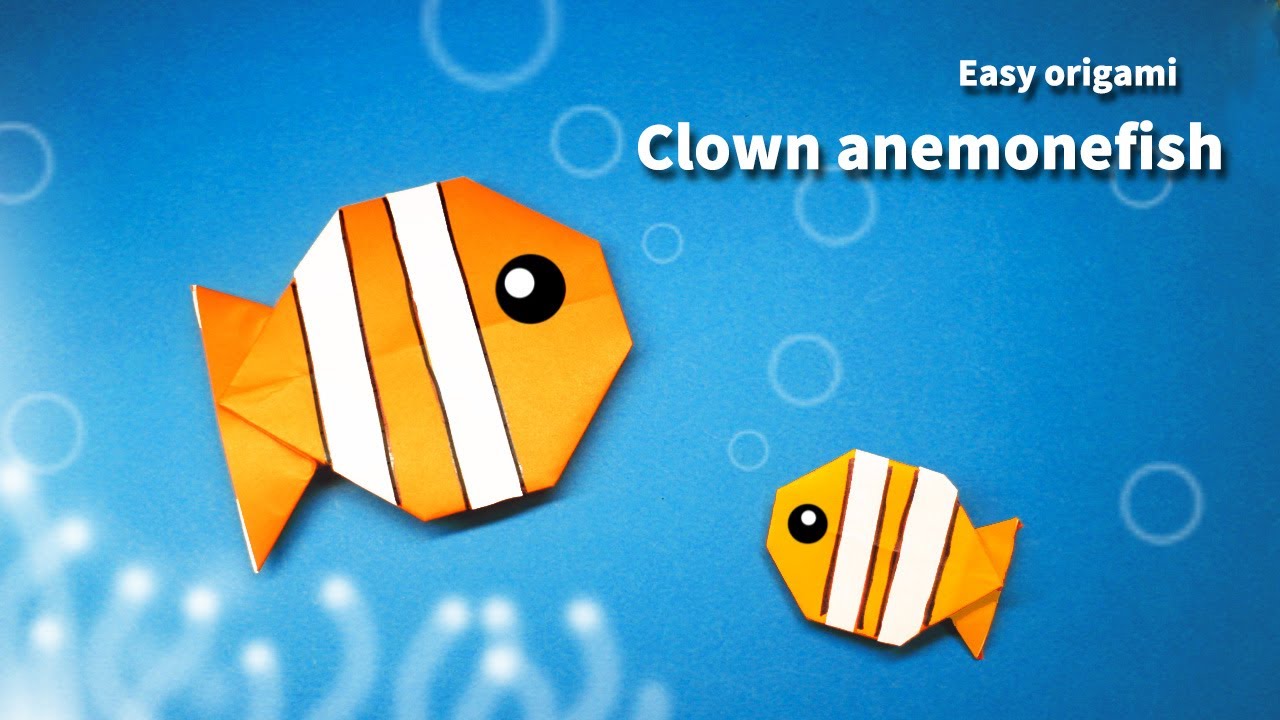 【Easy origami】Clown anemonefish - YouTube
