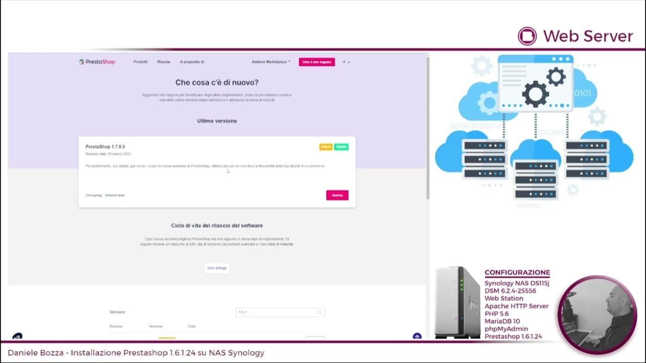 Installazione Prestashop 1.6.1.24 su NAS Synology - YouTube