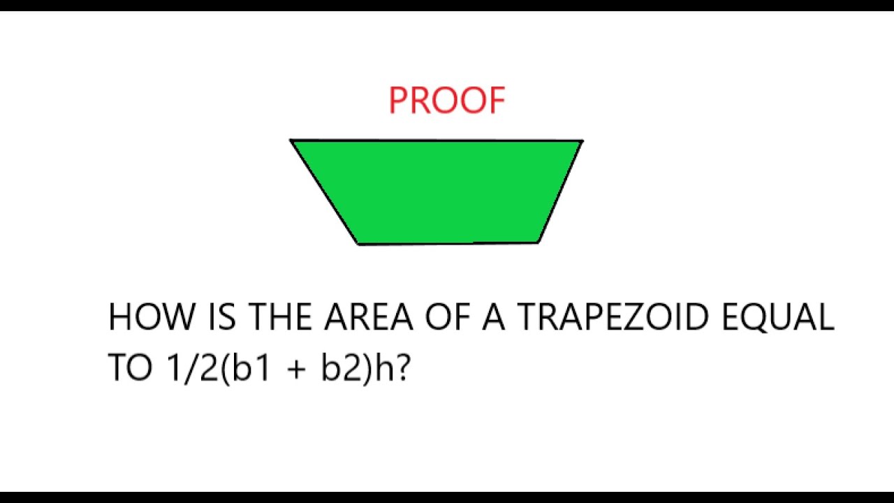 How Is The Area Of A Trapezoid Equal To 1 2 b1 B2 H Area Of A How Is The Area Of A Trapezoid Equal To 1 2 b1 B2 H Area Of A